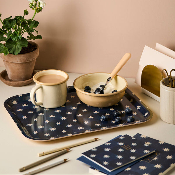 Navy Star Medium Tray – The Social Type