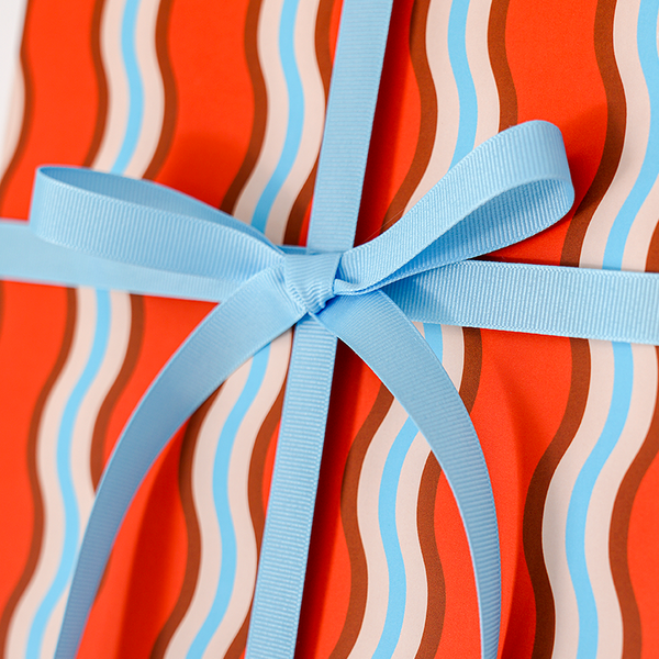 Crushed Red Wrap Roll of 3 Sheets – The Social Type